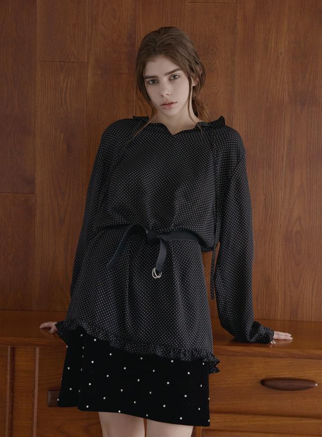 コエル（COEL）/2WAYベルト付きドットチュニック