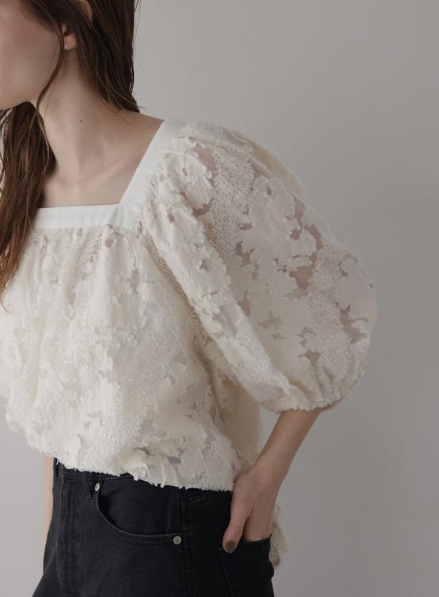 コエル（COEL）/スクエアネックシアージャガードブラウスの通販はau