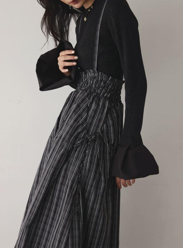 コエル（COEL）/2WAY袖フレアラメニット