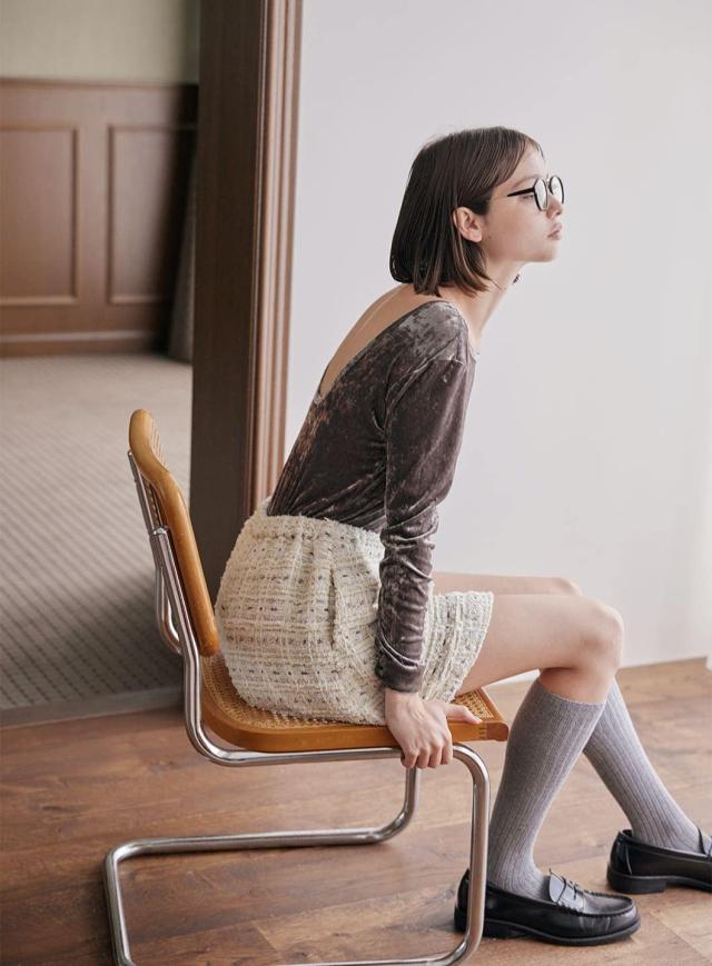 コエル（COEL）/ツイードラップキュロット