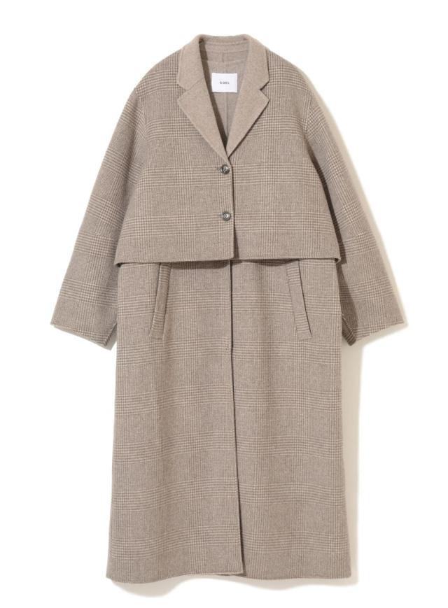 コエル（COEL）/2ピースチェック柄リバーコート