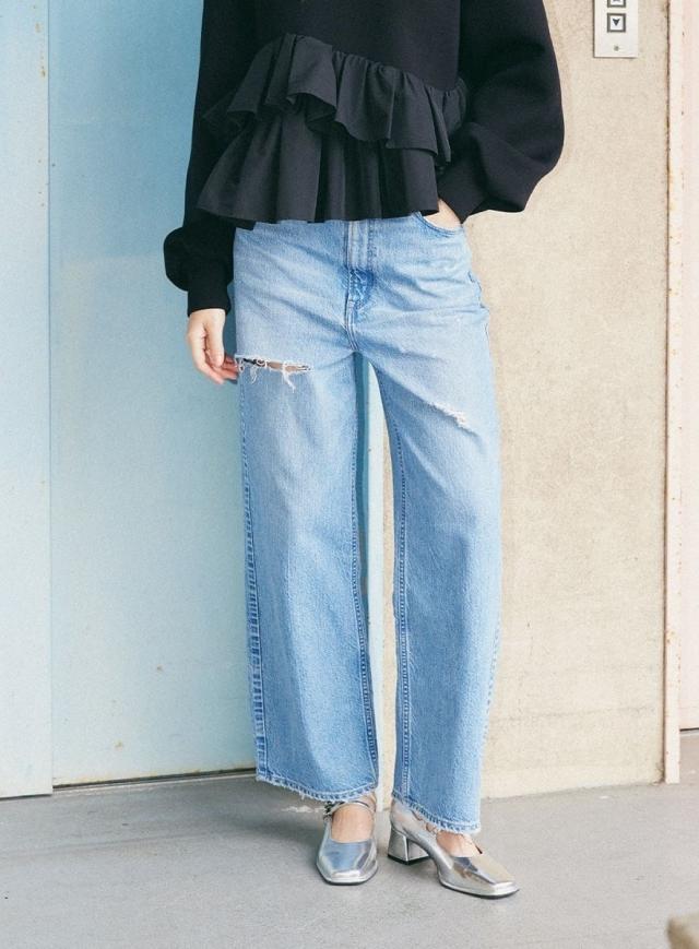 コエル（COEL）/COEL×upper hights クラッシュデニムパンツ