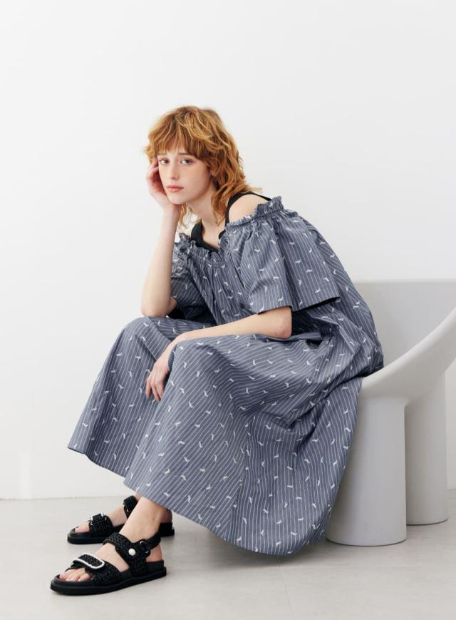 コエル（COEL）/COEL刺繍オフショルワンピース