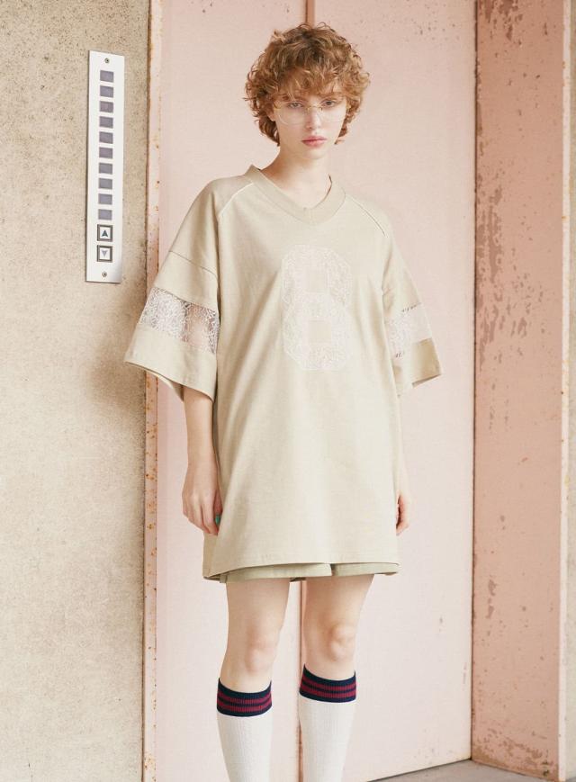 コエル（COEL）/レース刺繍ゲームTシャツ