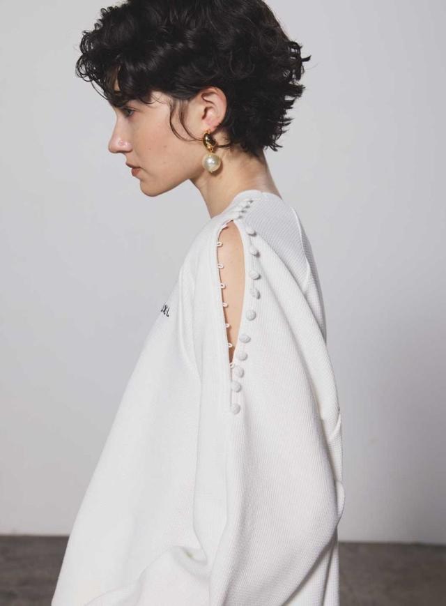 コエル（COEL）/ショルダーボタンワッフルロンT