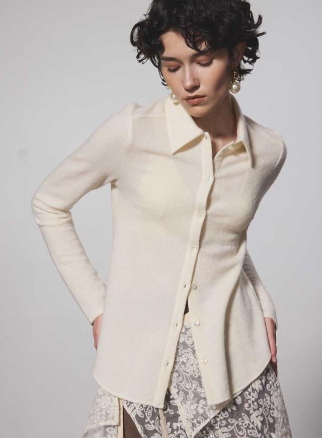 コエル（COEL）/ジャガードレースシャツ