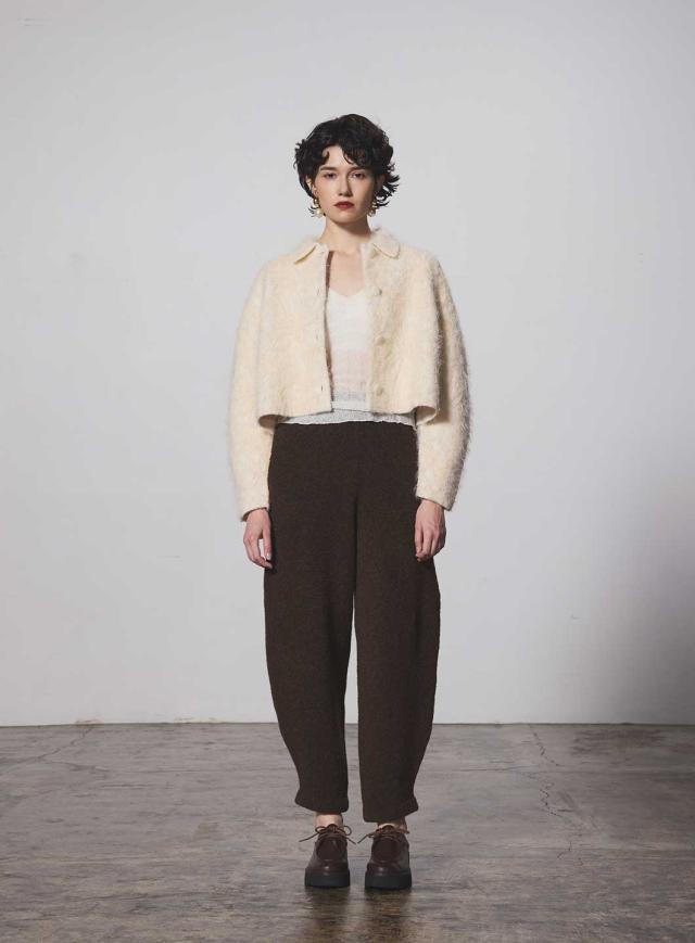 コエル（COEL）/ニットバレルレッグパンツ