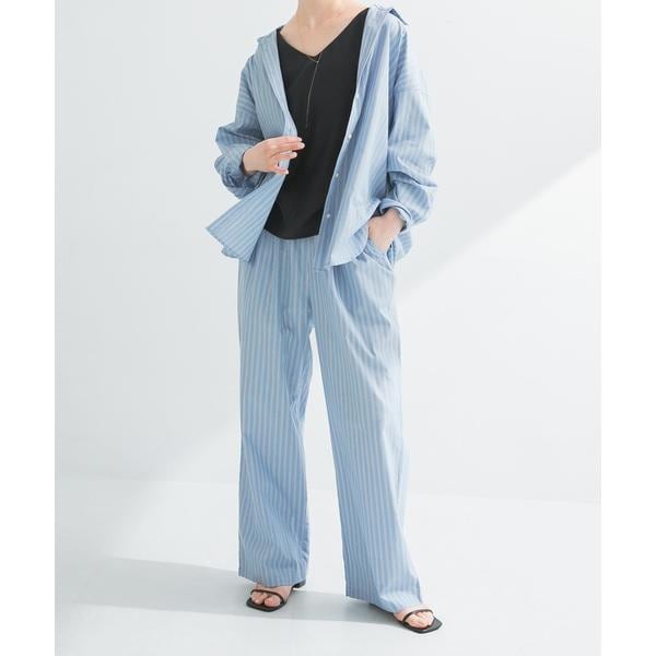 アーバンリサーチ（URBAN RESEARCH）/new basic　インドスビンコットンストライプパンツ