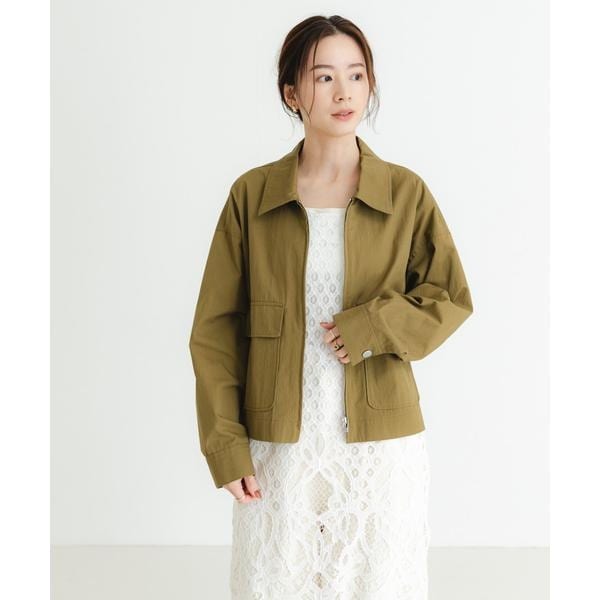 アーバンリサーチ（URBAN RESEARCH）/コットンナイロンジップブルゾン