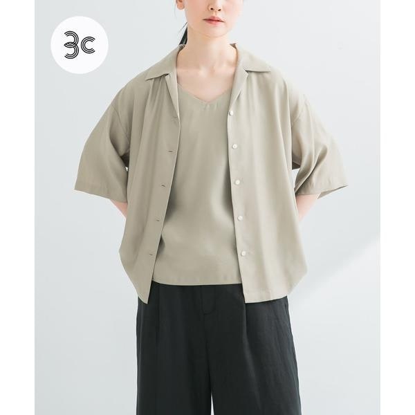 アーバンリサーチ（URBAN RESEARCH）/『接触冷感』キュプラオープンカラーシャツ