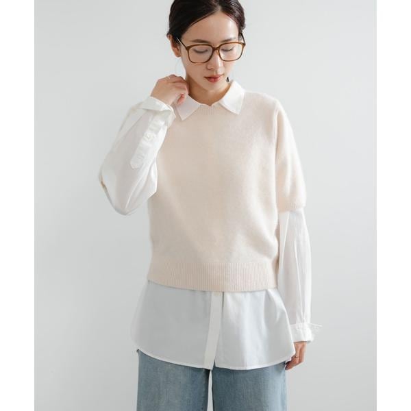 アーバンリサーチ（URBAN RESEARCH）/FOX/CASHMEREハーフスリーブニット