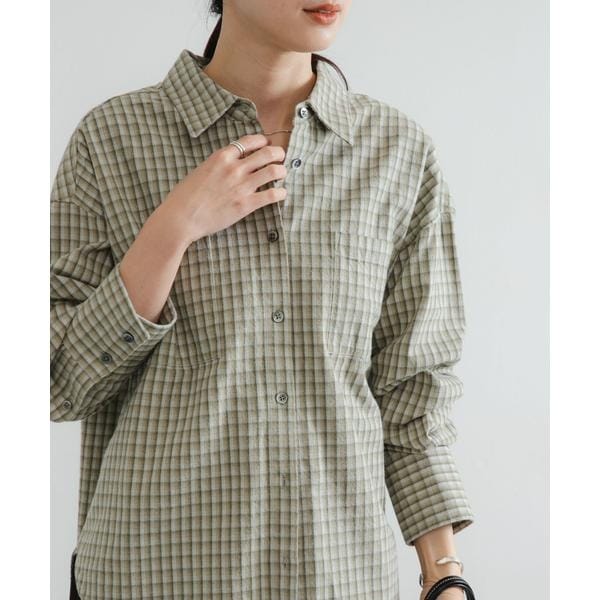 アーバンリサーチ（URBAN RESEARCH）/ネルチェックコットンシャツ
