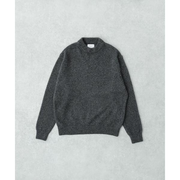 アーバンリサーチ（URBAN RESEARCH）/new basic　CASHMERE SILK MOULINE CREW−NECK KNIT