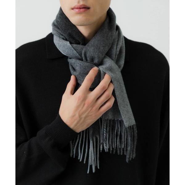 アーバンリサーチ（URBAN RESEARCH）/バイカラーカシミヤマフラー