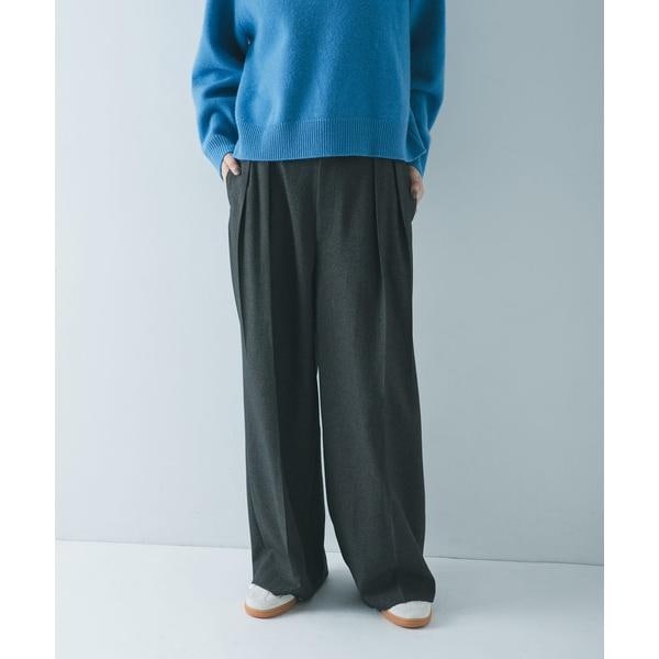 アーバンリサーチ（URBAN RESEARCH）/『3サイズ展開』 ウールライクツータックワイドパンツ