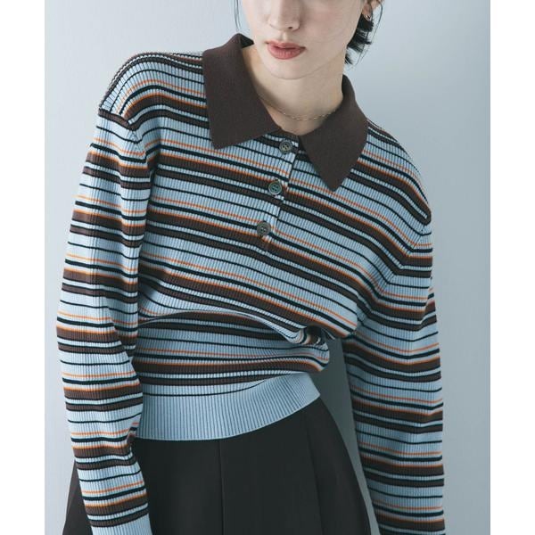 アーバンリサーチ（URBAN RESEARCH）/コットンシルクポロ衿ニット