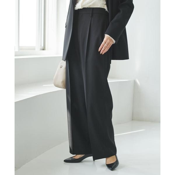 アーバンリサーチ（URBAN RESEARCH）/『3サイズ展開』タックストレートスラックス