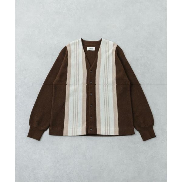 【NEW】アーバンリサーチ（URBAN RESEARCH）/UNDYED ALPACA STRIPE CARDIGAN