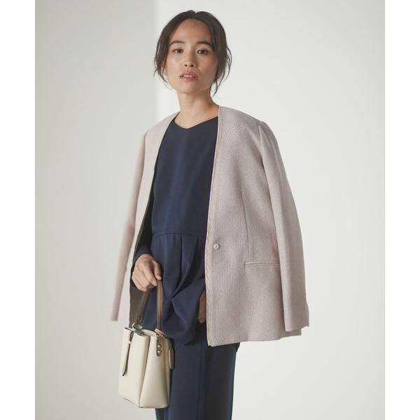 アーバンリサーチ ドアーズ（URBAN RESEARCH DOORS）/ツイードVネックロングジャケット