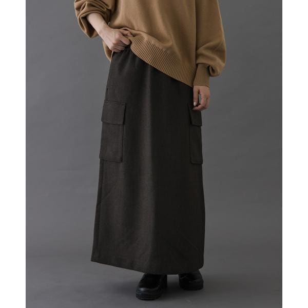 アーバンリサーチ ドアーズ（URBAN RESEARCH DOORS）/FORK&SPOON　ウールライクツイルスカート
