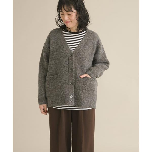 アーバンリサーチ ドアーズ（URBAN RESEARCH DOORS）/『スタッフ企画』ダブルフェイスVネックカーディガン