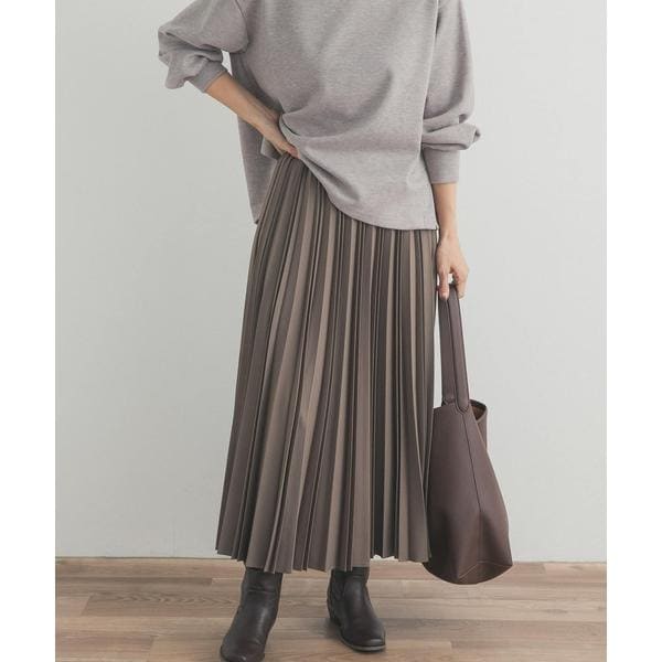 【NEW】アーバンリサーチ ドアーズ（URBAN RESEARCH DOORS）/ツイルプリーツスカート