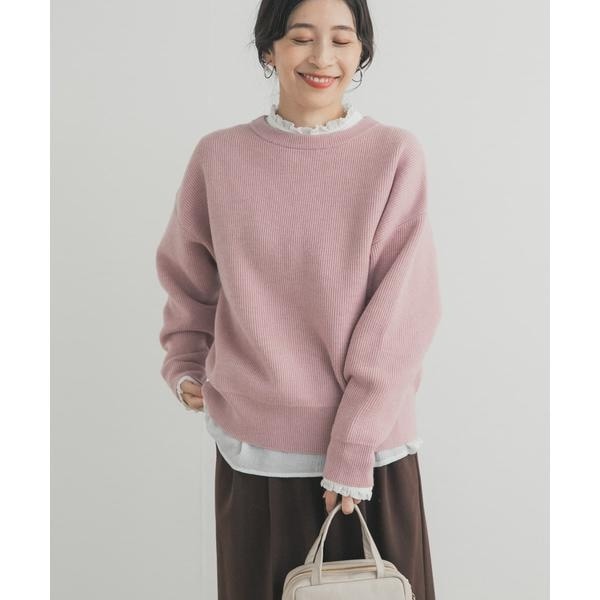 【NEW】アーバンリサーチ ドアーズ（URBAN RESEARCH DOORS）/針抜きダブルフェイスニット