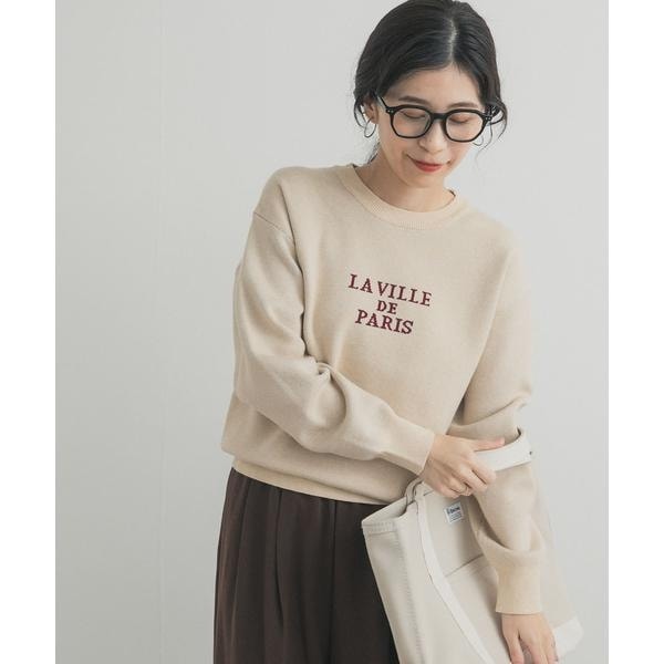 【NEW】アーバンリサーチ ドアーズ（URBAN RESEARCH DOORS）/ロゴソフトニットプルオーバー