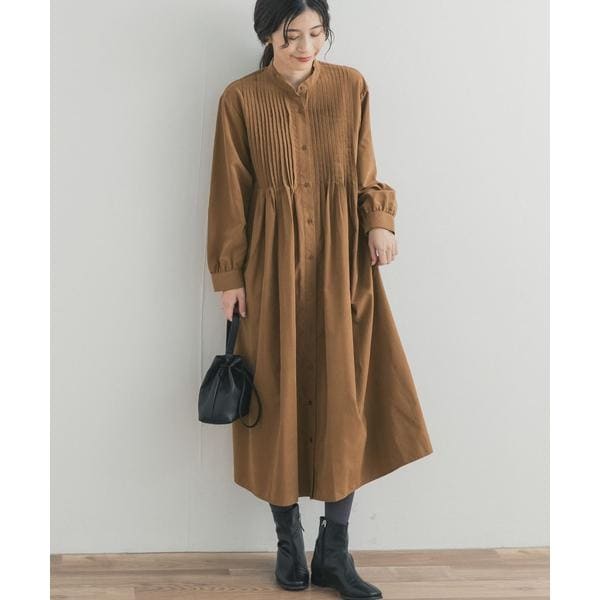 【NEW】アーバンリサーチ ドアーズ（URBAN RESEARCH DOORS）/ピーチタッチピンタックワンピース