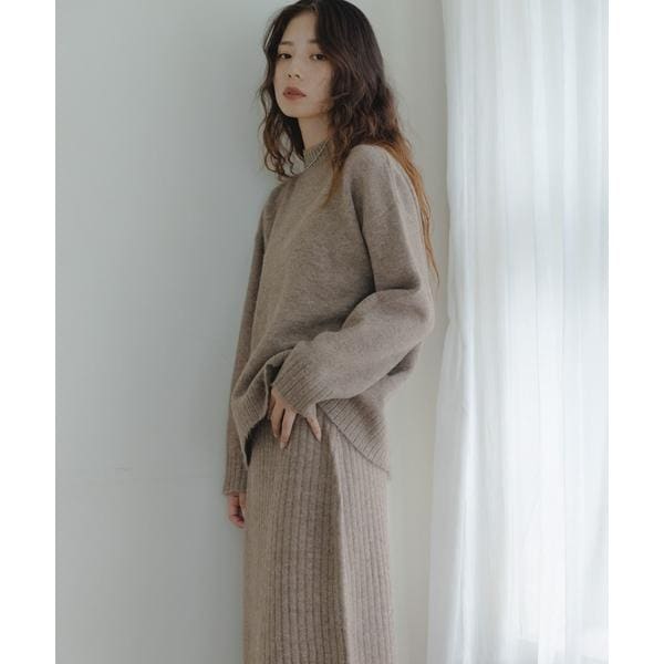 アーバンリサーチ サニーレーベル（URBAN RESEARCH SonnyLabel）/『WEB限定』モックネックニット×スカートセットアップ