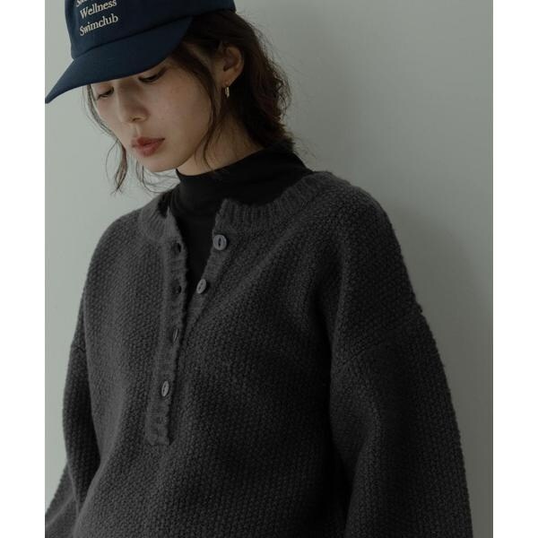 アーバンリサーチ サニーレーベル（URBAN RESEARCH SonnyLabel）/ヘンリーネックニットプルオーバー