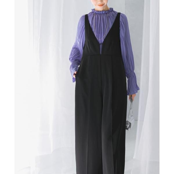 アーバンリサーチ ロッソ（URBAN RESEARCH ROSSO）/ワイドパンツデザインオールインワン