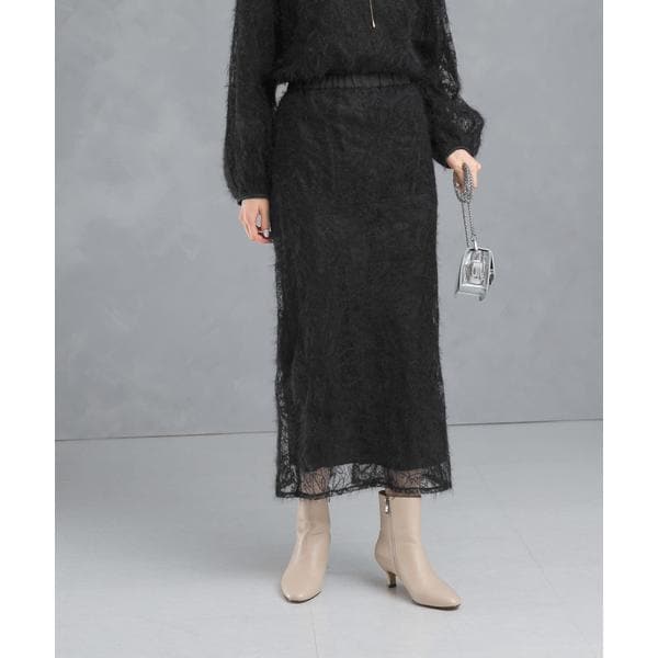 アーバンリサーチ ロッソ（URBAN RESEARCH ROSSO）/フラワーチュールシャギースカート