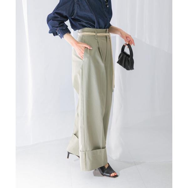 アーバンリサーチ ロッソ（URBAN RESEARCH ROSSO）/ベルト付ロールアップパンツ