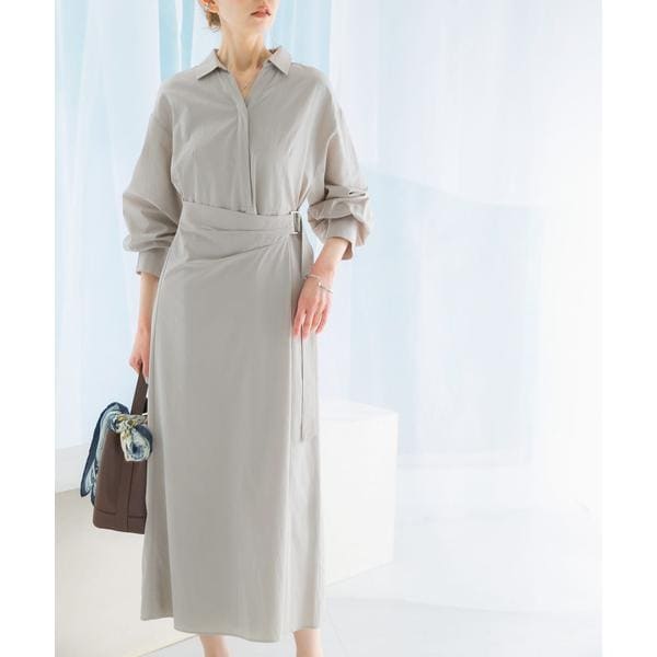 アーバンリサーチ ロッソ（URBAN RESEARCH ROSSO）/ラップデザインスキッパーワンピース