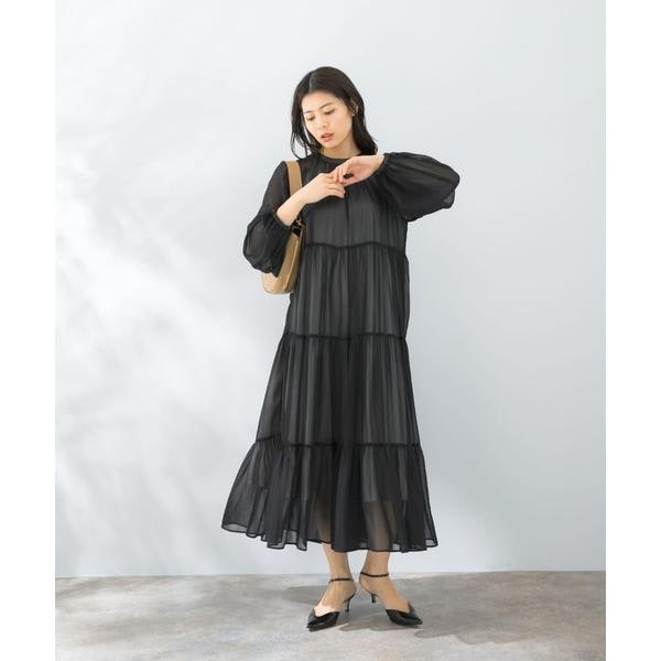 アーバンリサーチ ロッソ（URBAN RESEARCH ROSSO）/シアーティアードワンピース