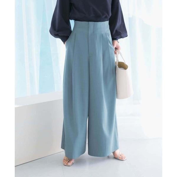 アーバンリサーチ ロッソ（URBAN RESEARCH ROSSO）/ハイウエストワイドパンツ