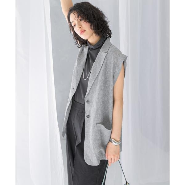 アーバンリサーチ ロッソ（URBAN RESEARCH ROSSO）/リネンミドルジレ