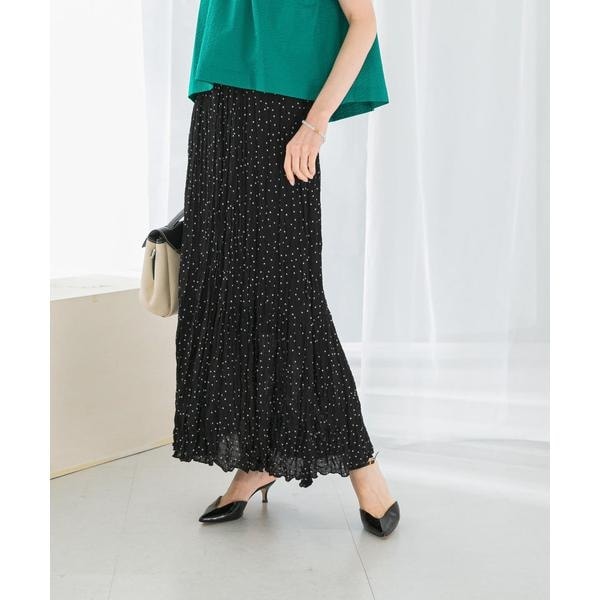 アーバンリサーチ ロッソ（URBAN RESEARCH ROSSO）/ドットプリーツイージースカート
