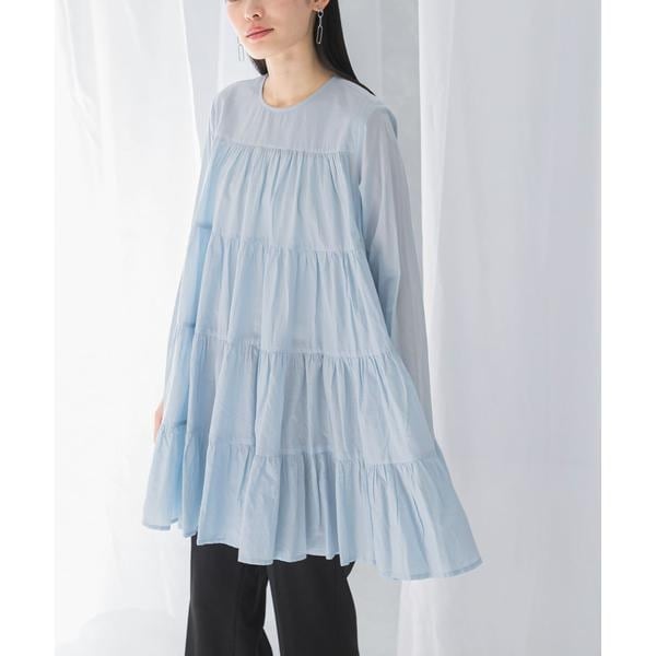 アーバンリサーチ ロッソ（URBAN RESEARCH ROSSO）/normment　COTTON VOIL TIERED TUNIC