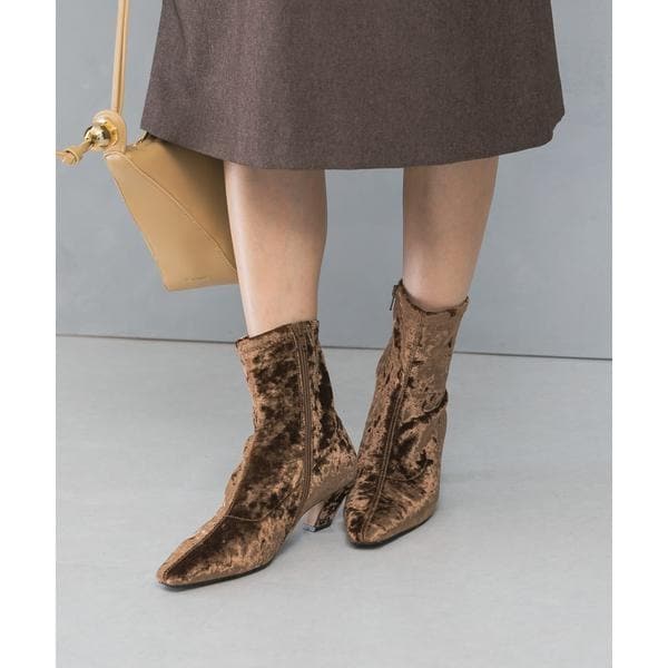 アーバンリサーチ ロッソ（URBAN RESEARCH ROSSO）/LE VERNIS　Velor stretch boots