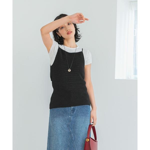 アーバンリサーチ ロッソ（URBAN RESEARCH ROSSO）/le　CROCHET BACKPOINT TOP