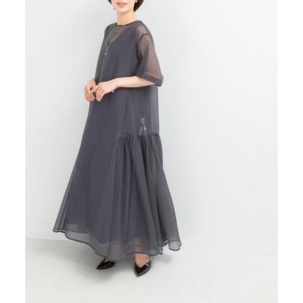 アーバンリサーチ ロッソ（URBAN RESEARCH ROSSO）/ELENDEEK　SHEER LAYERED CUT ONE−PIECE