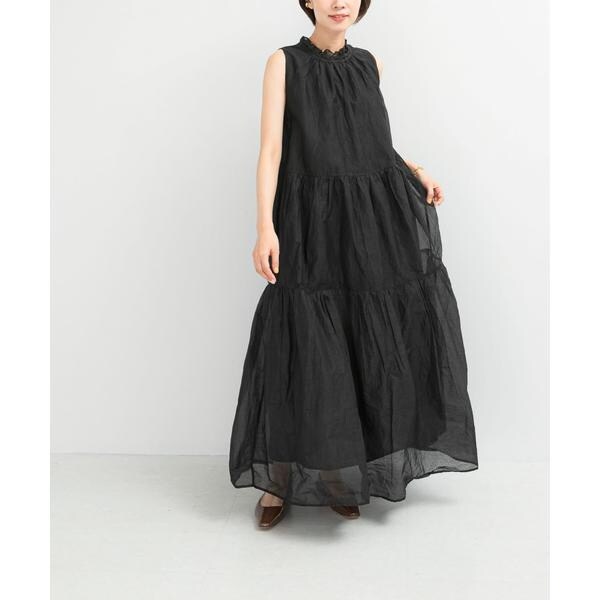 アーバンリサーチ ロッソ（URBAN RESEARCH ROSSO）/MARILYN MOON　sheer cotton gather dress