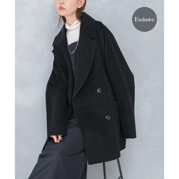 アーバンリサーチ ロッソ（URBAN RESEARCH ROSSO）/『一部別注カラー』YENN　DOUBLE FACE PEA COAT