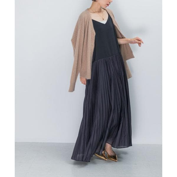 アーバンリサーチ ロッソ（URBAN RESEARCH ROSSO）/プリーツドッキング2WAYキャミワンピース