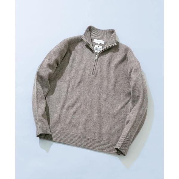 アーバンリサーチ ロッソ（URBAN RESEARCH ROSSO）/『XLサイズあり』ハミルトンラムズウールハーフジップニット