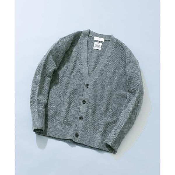 アーバンリサーチ ロッソ（URBAN RESEARCH ROSSO）/『XLサイズあり』ハミルトンウールガーター編みVネックカーディガン