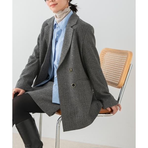 アーバンリサーチ ロッソ（URBAN RESEARCH ROSSO）/F by ROSSO　ヘリンボンネップツイードジャケット