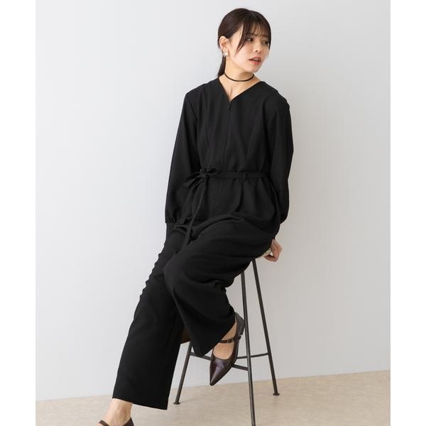 アーバンリサーチ ロッソ（URBAN RESEARCH ROSSO）/『UR TECH SMOOTHLUXE』F by ROSSO　ハーフZIPジャンプスーツ